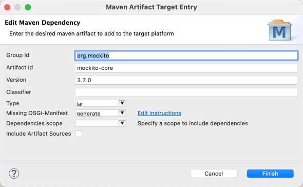 Including Maven Artifacts In An Eclipse Rcp Target Platform Modular Mind